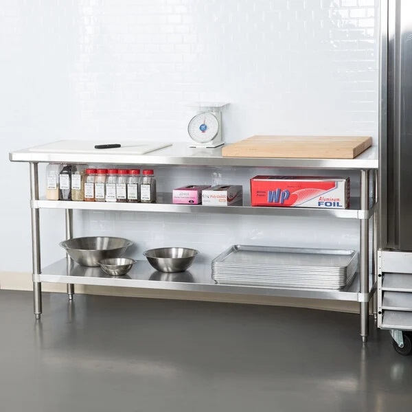 Commercial Stainless Steel Kitchen Work Table with Undershelf
