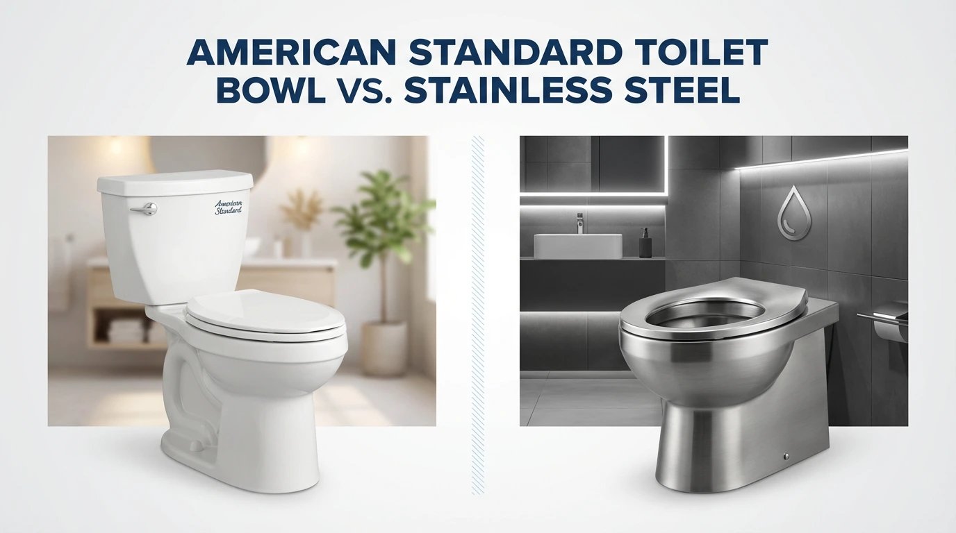 American Standard Toilet Bowl vs. Stainless Steel - XinHe